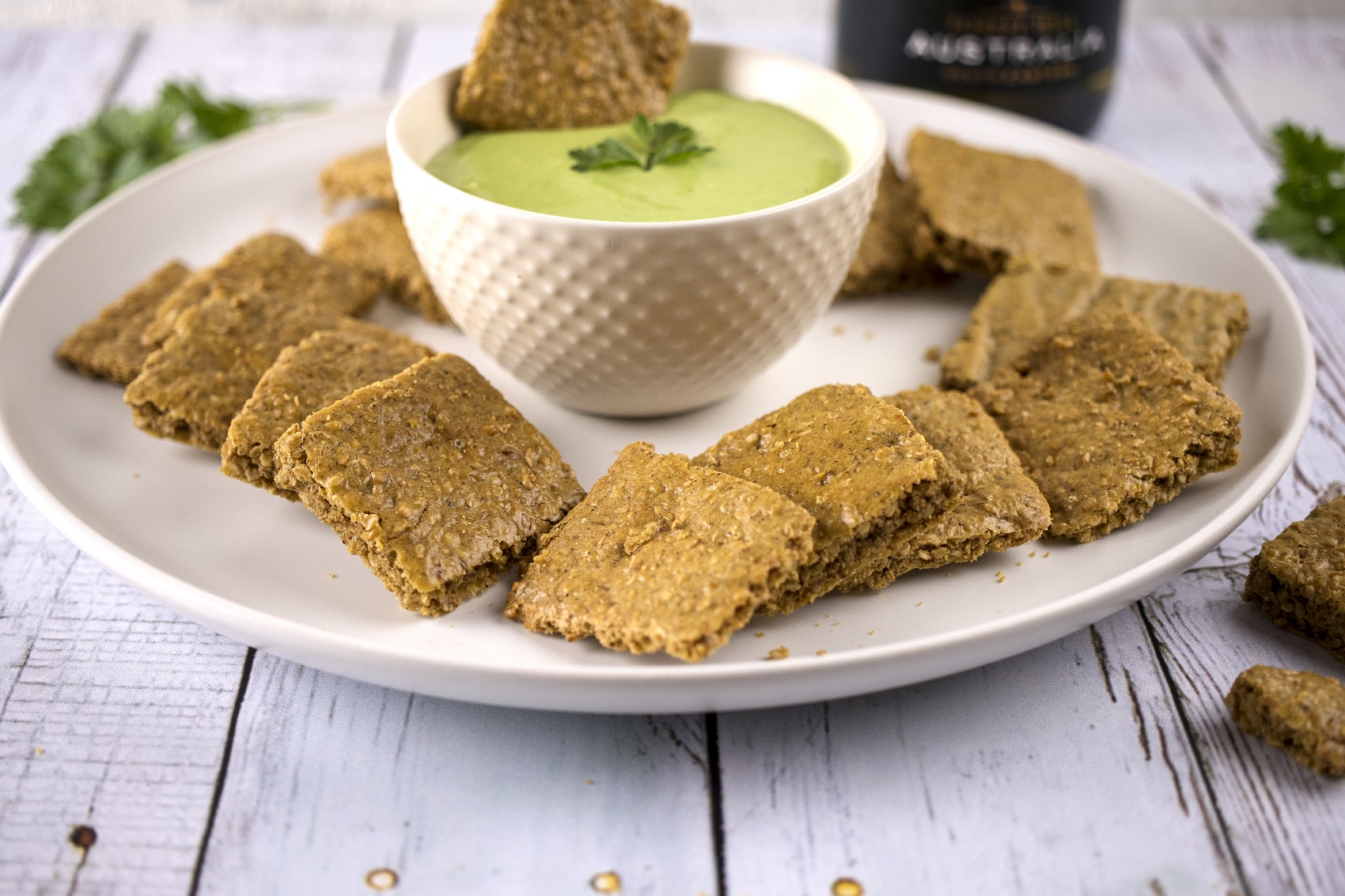 Sesamzaad crackers - Helen cooks and Helen bakes